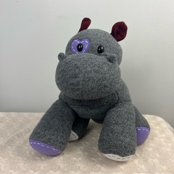 Aurora | Toys | Aurora World Kayla Hippo Plush Stuffed Animal Toy Gray ...